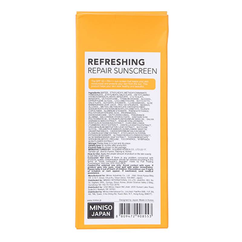 MINISO Refreshing Repair Sunscreen (50 ml) - Send Gifts and Money to ...