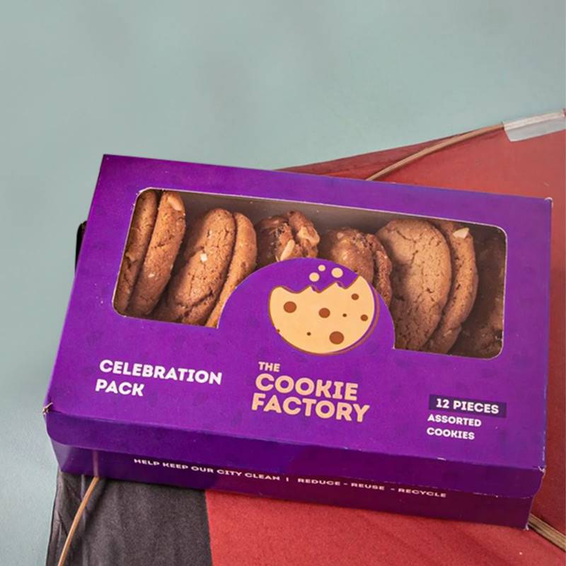 Purple Box Assorted Cookies from The Cookie Factory (12 Large Cookies ...