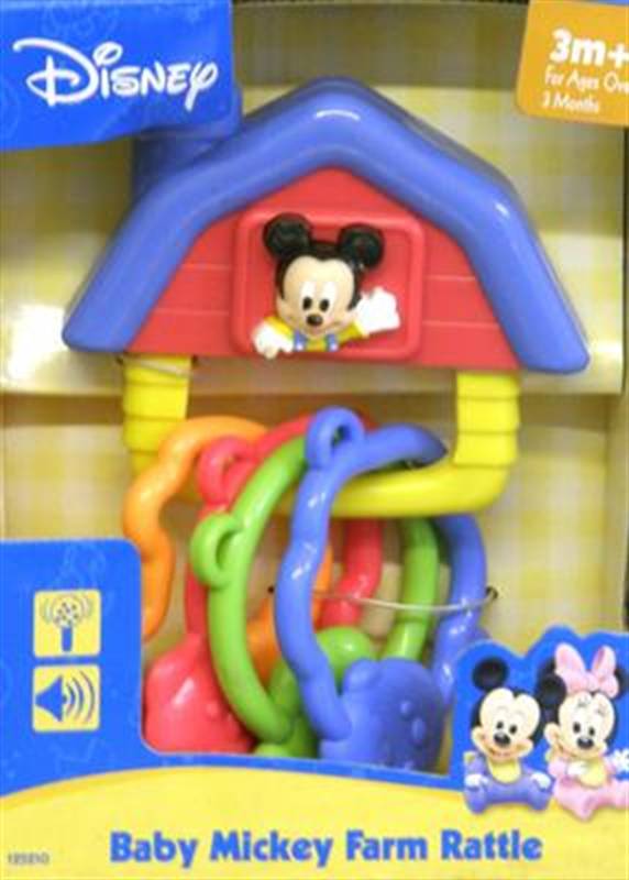 Disney Mickey Mouse Baby Farm Teething Rattle - Send Gifts and Money to ...