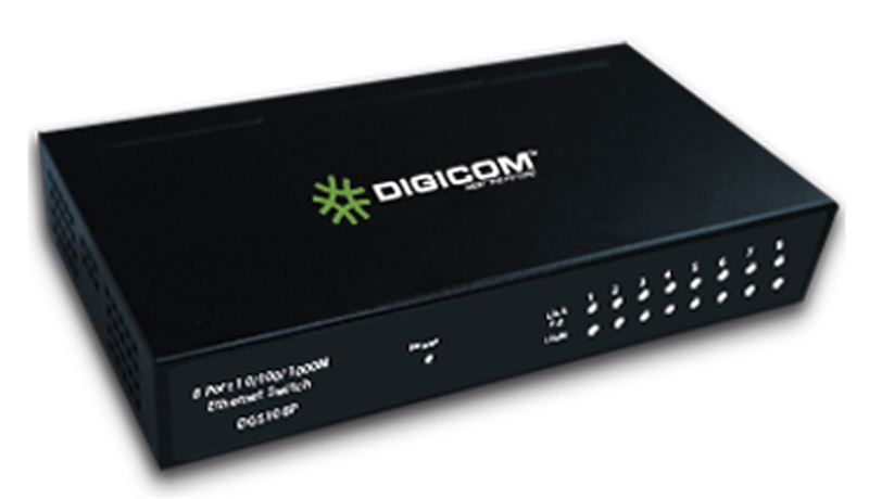 Digicom 8 Port Gigabit Switch (DGS-108P) - Send Father's Day Gifts and ...