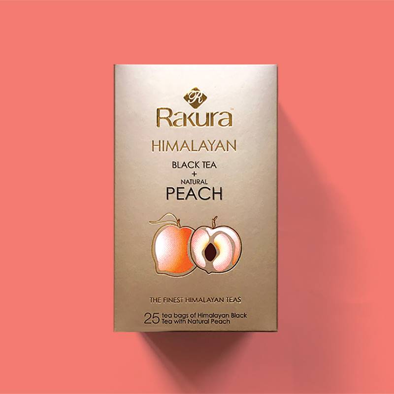 Rakura Himalayan Black Tea + Natural Peach (25 Tea Bags) - Send Gifts ...