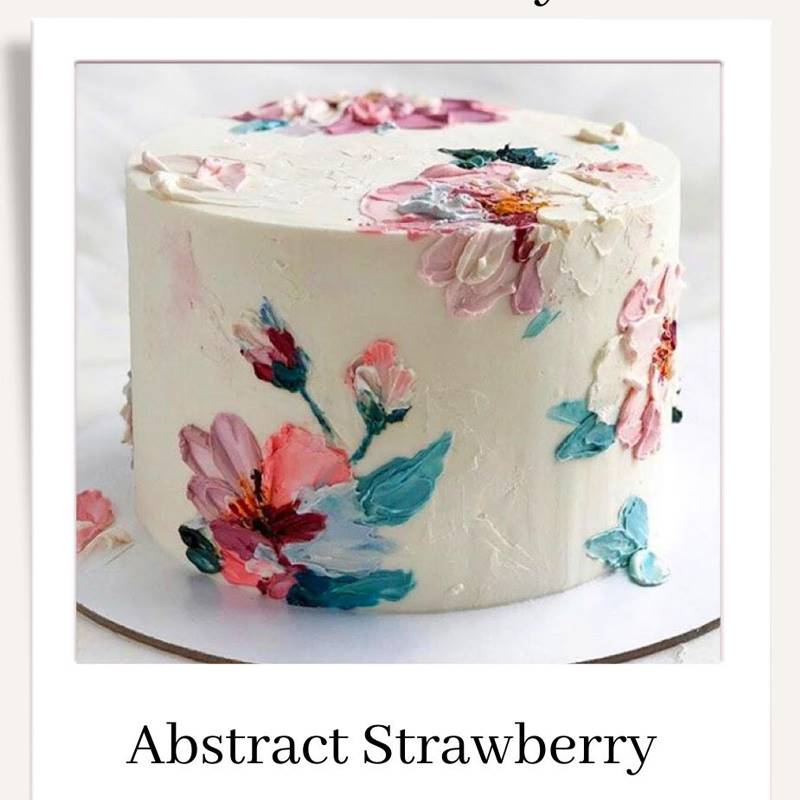 Abstract Strawberry Cake (1 kg) from Jun's Bakery - Send Gifts and ...