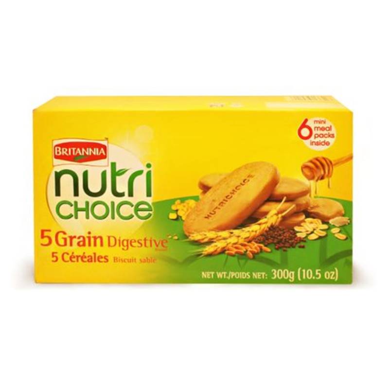 Britannia NutriChoice 5 Grain Digestive Biscuits (300 g) - Send Gifts ...