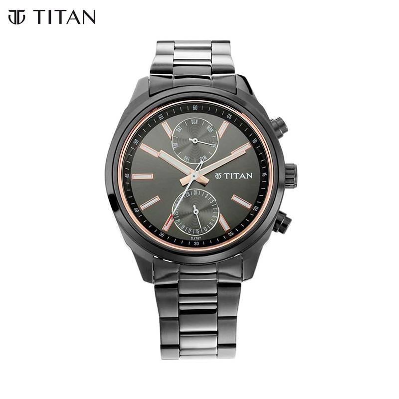 Titan All Black Analog Dial Men's Watch (1733NM01) - Send Gifts and ...