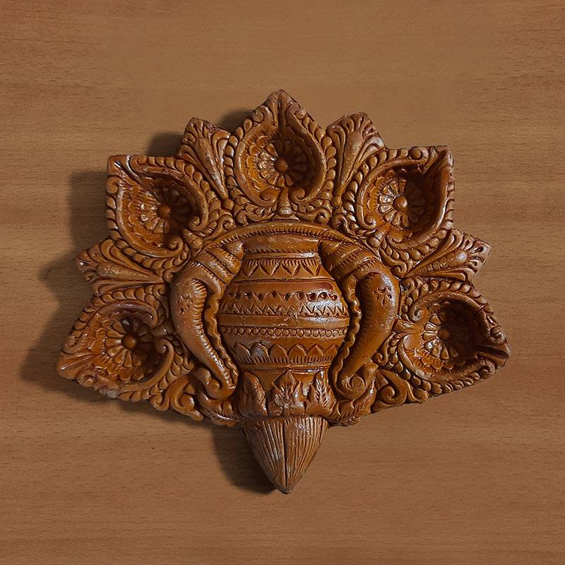 Terracotta Kalash Design 5-wick Diyo (Big) - Send Father's Day Gifts ...