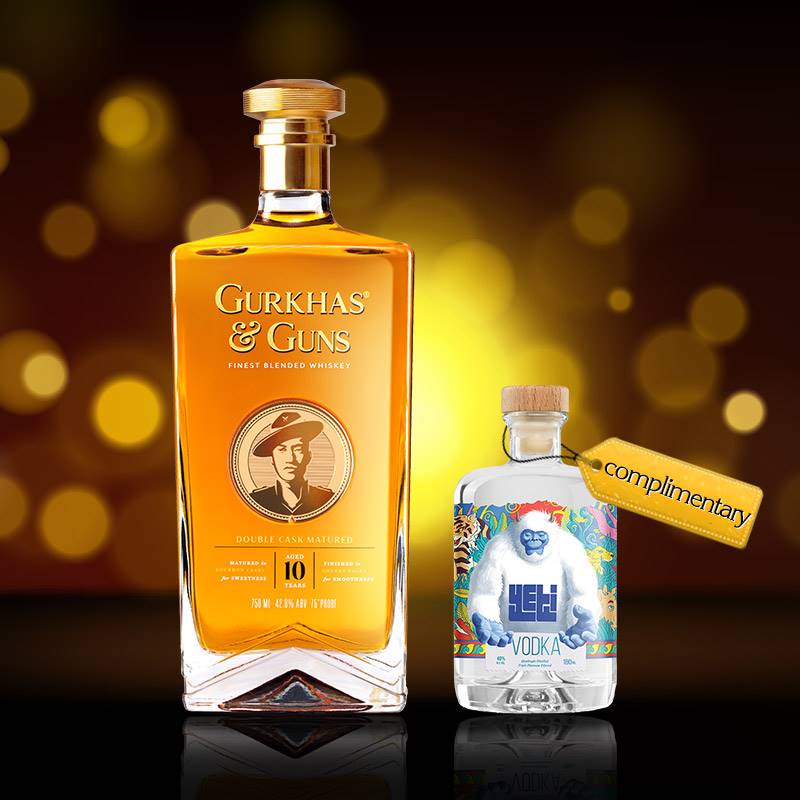 Gurkhas and Guns Blended Whiskey (750 ml) - Complimentary Yeti Vodka ...