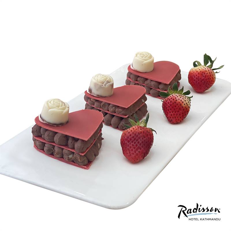 Valentine's Choco Mille Feuille (1 pc) from Radisson Hotel - Send ...