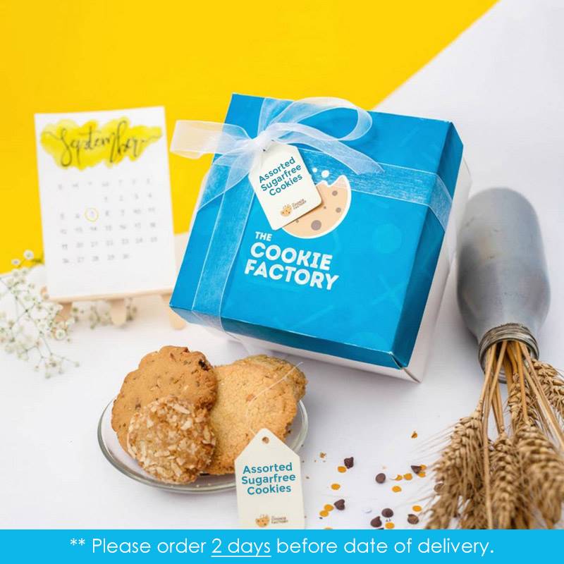 Blue Box Assorted Sugarfree Cookies from The Cookie Factory (15 Large ...