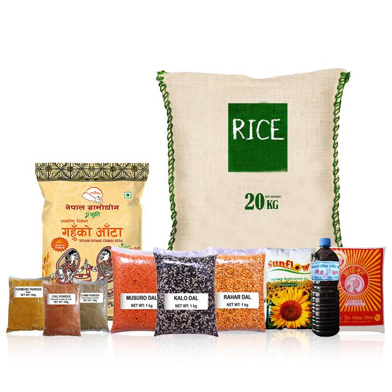 Dry Groceries for the Nepalese Household - Family Pack - Send Gifts and ...