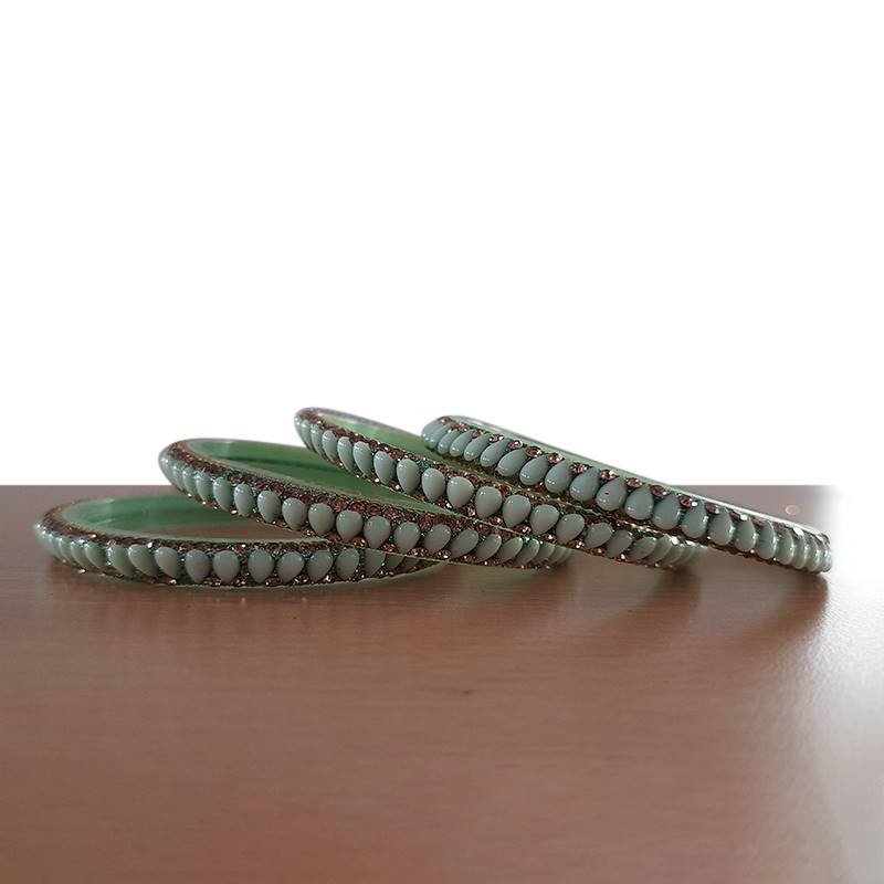 Tear Drop Beads Glass Bangles (Set of 4) - Send Gifts and Money to ...