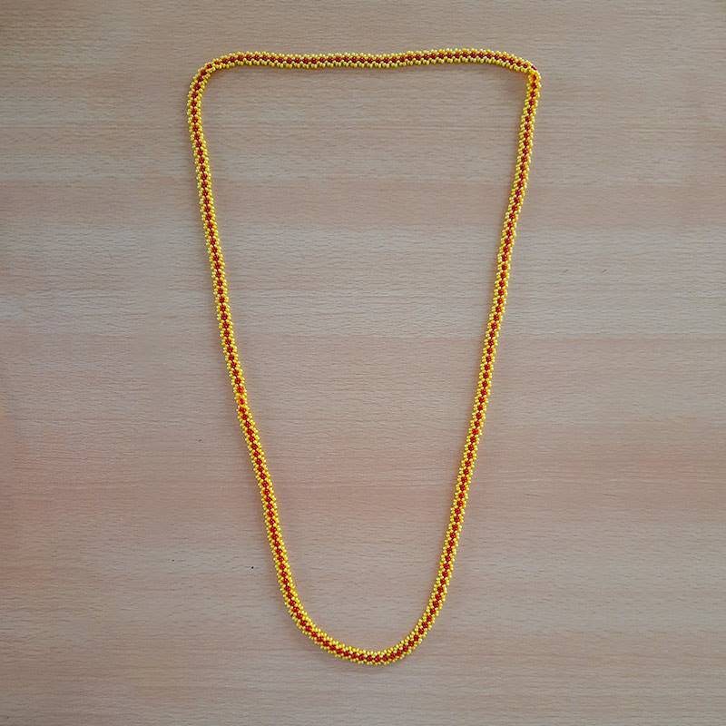 Plain Yellow and Red Potey Necklace - Send Gifts and Money to Nepal ...
