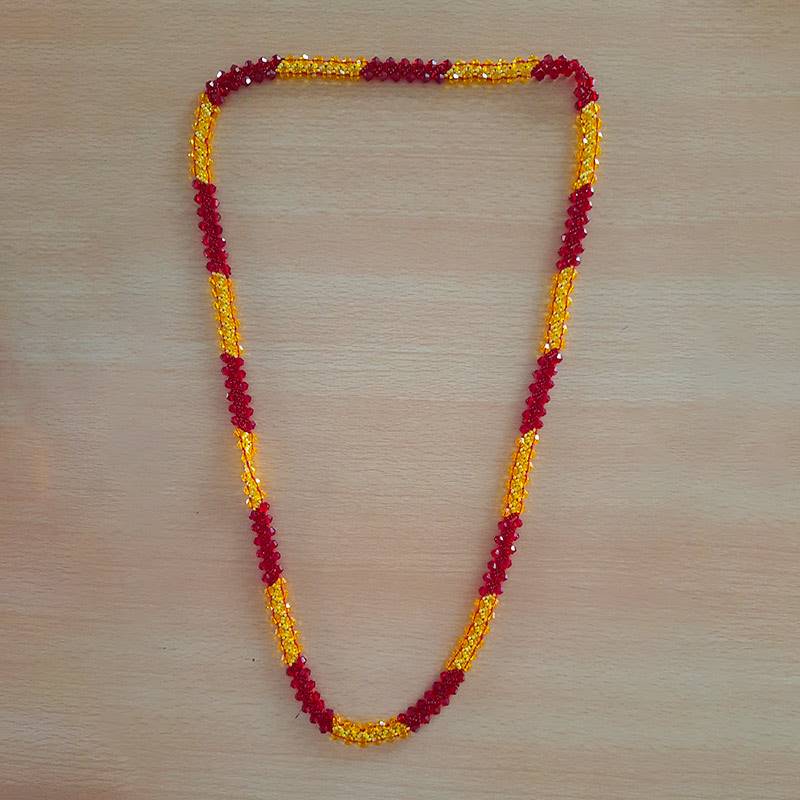 Yellow and Red Sikri Potey Necklace - Send Father's Day Gifts and Money ...