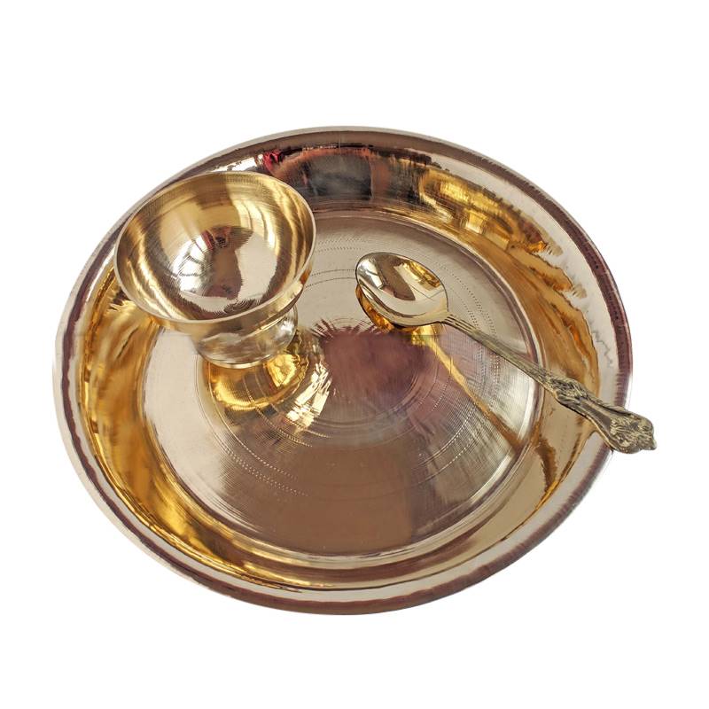 Bronze Thaal Kachaura Set (with Kasha Plate) | Pasni Set | Gift Set ...