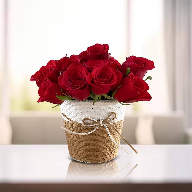 Love Rose Basket - Personalized Message - Send Gifts and Money to Nepal ...