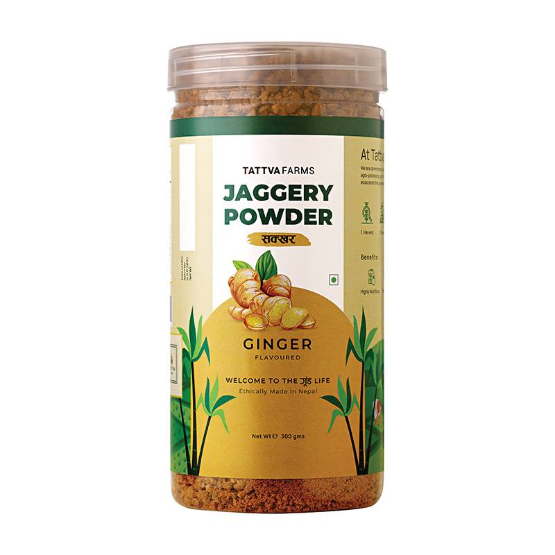Tattva Farms Ginger Jaggery Powder (300 g) - Send Gifts and Money to ...