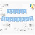 Light Blue & White Polka Dots Birthday Banner - Send Mother's Day Gifts ...